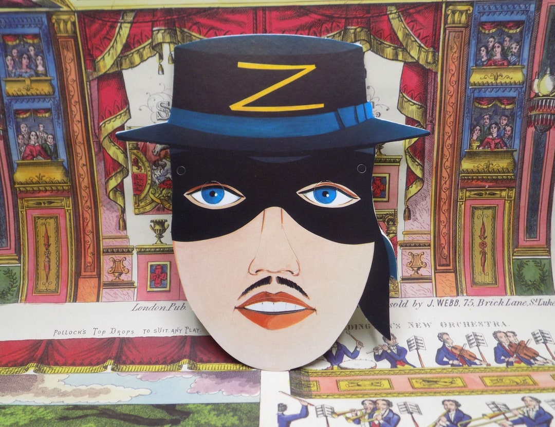 Vintage Die Cut Zorro Mask - Etsy