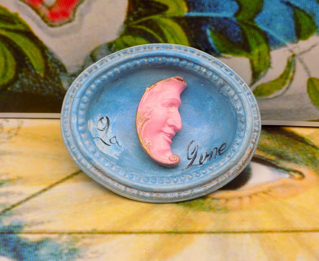 A Handmade Moon Cameo Style Picture - Etsy