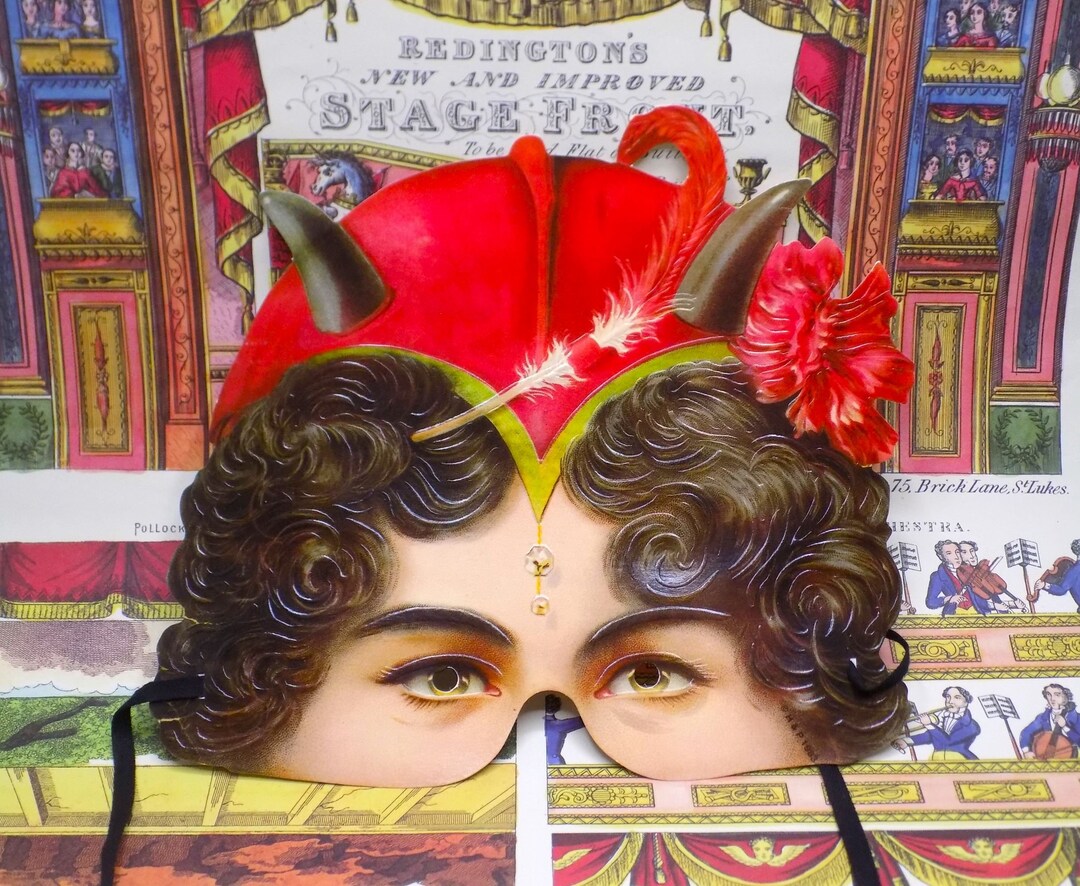 Vintage Large She Devil Mask - Etsy UK