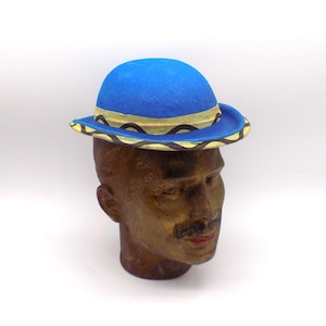 1940s-50s Paper Mache Bowler Hat - Etsy