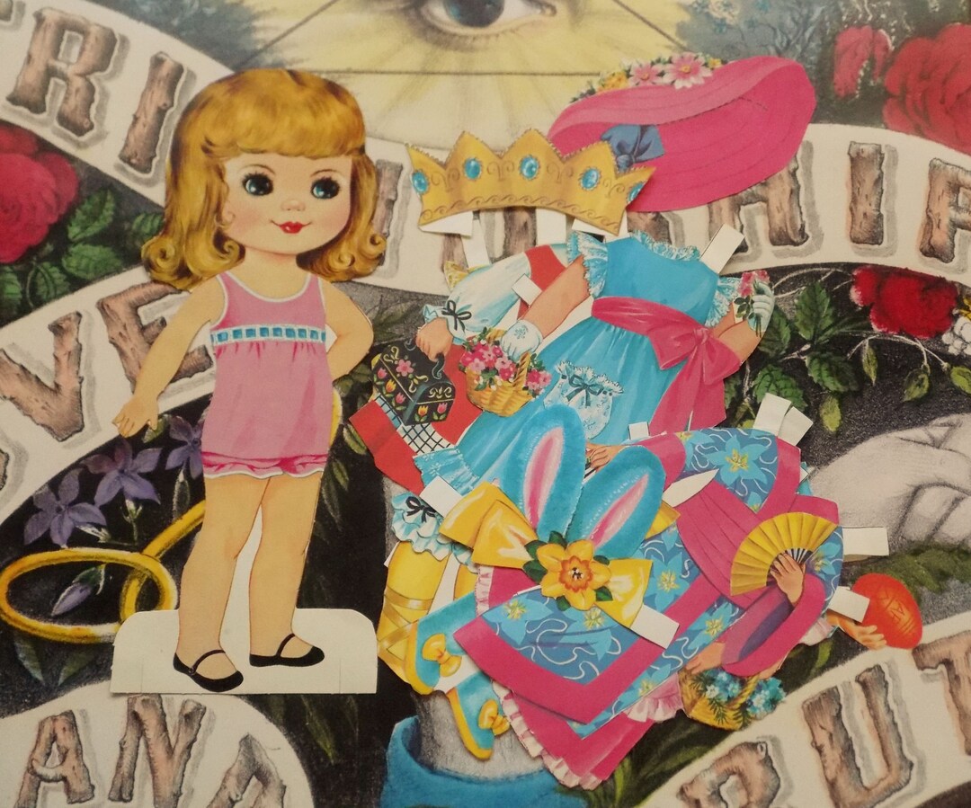 Extra Large Paper Dress up Doll - Etsy