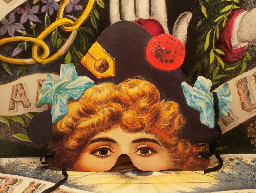 Large Victorian Style Party Mask - Etsy