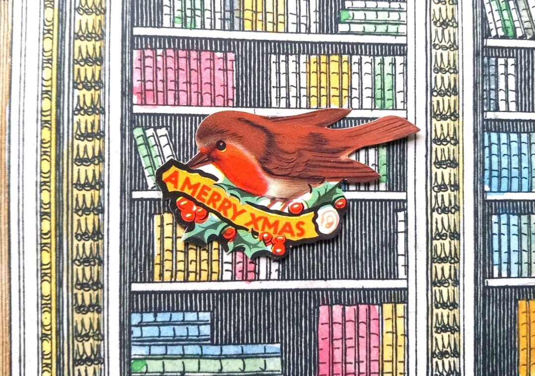20 Vintage Unused Christmas Robin Labels - Etsy