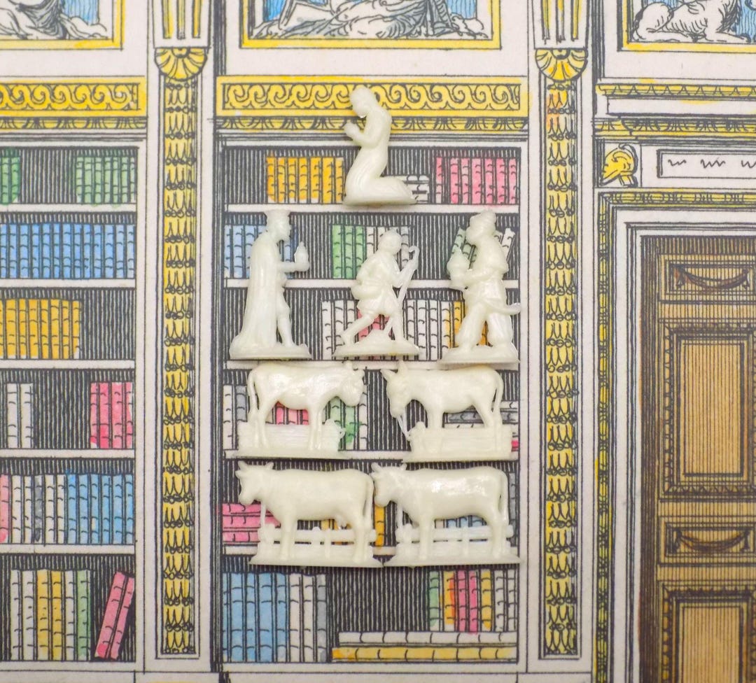 8 Vintage Nativity Toy Charms - Etsy UK