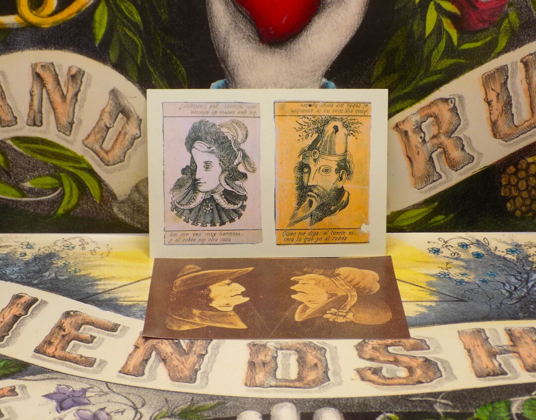 19 Optical Illusion Themed Postcards - Etsy