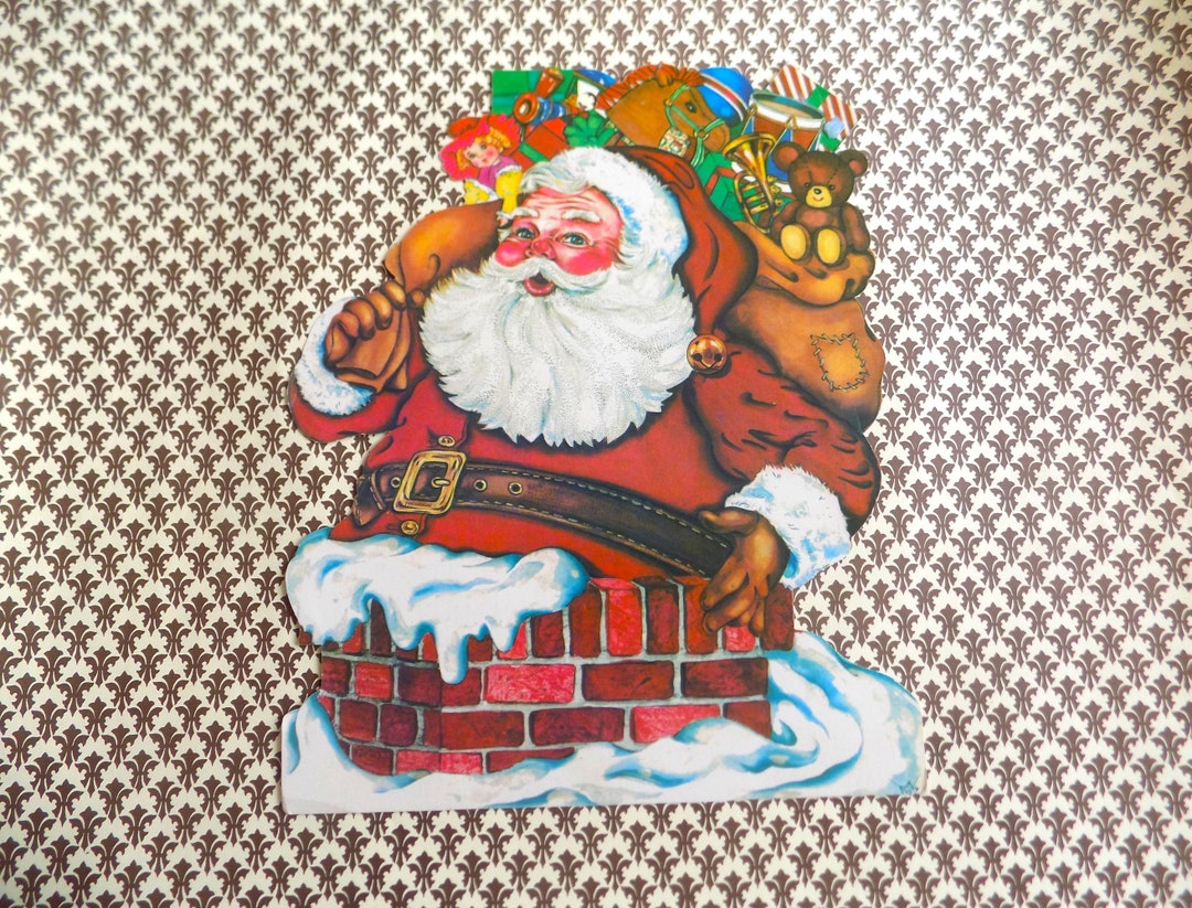 3 Large Vintage Christmas Cut Outs - Etsy