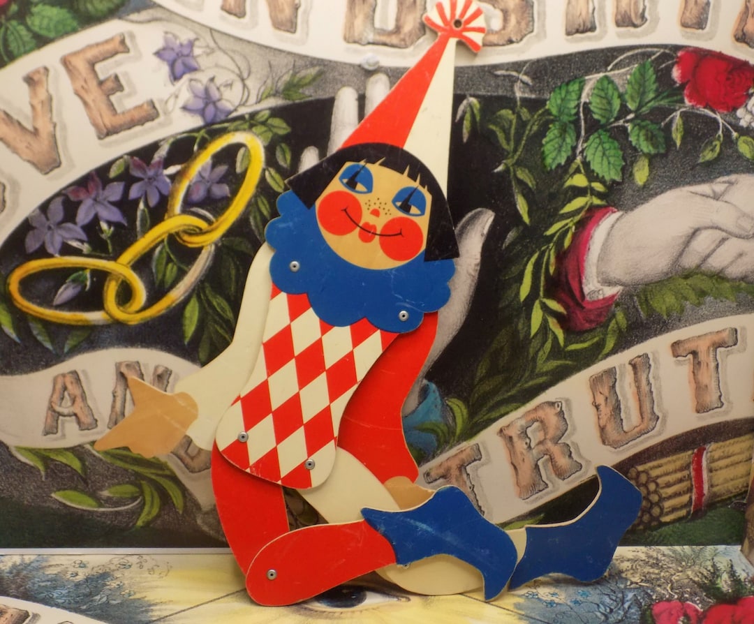 Extra Large Vintage Wood Jumping Jack Puppet - Etsy UK