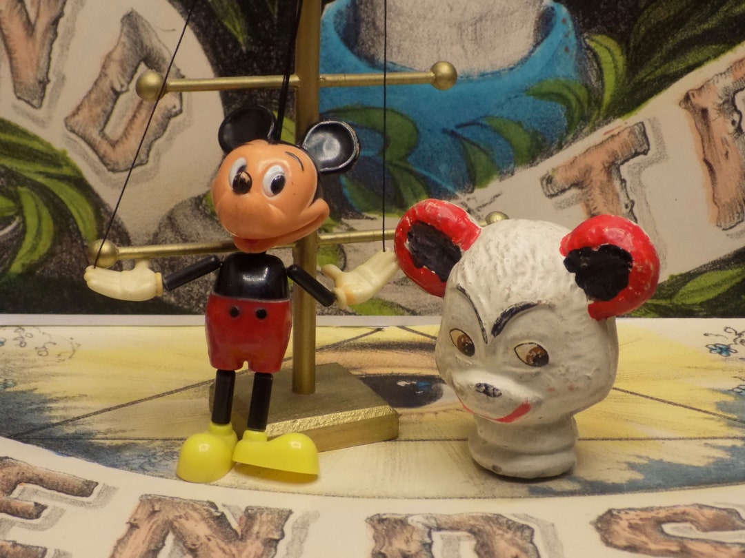 Vintage Mickey Mouse Puppets - Etsy