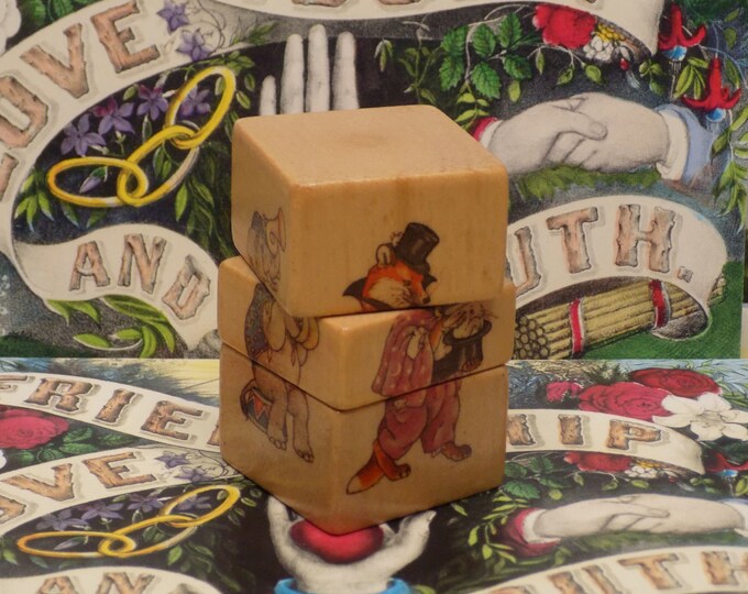 1960's Wooden Block Circus Twist Puzzle - Etsy