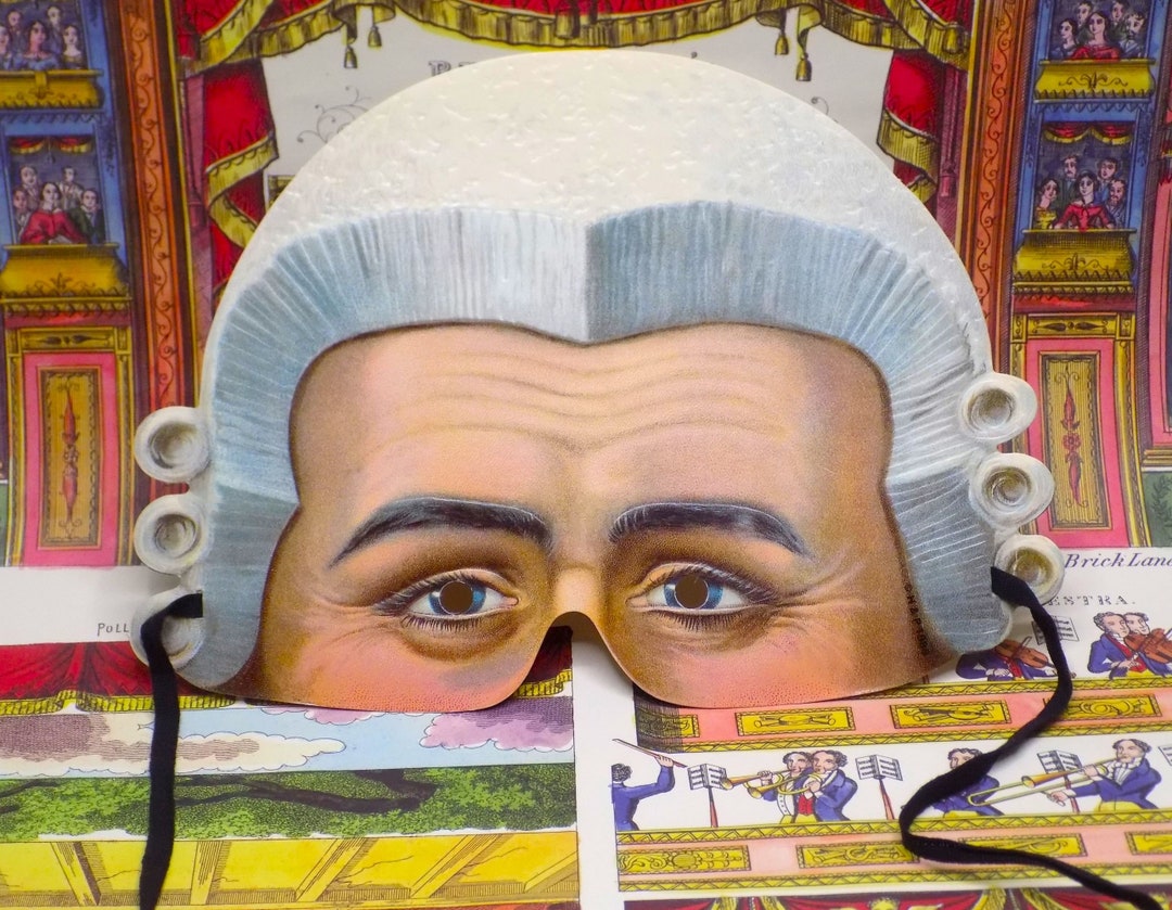 Large Victorian Barrister Party Mask - Etsy
