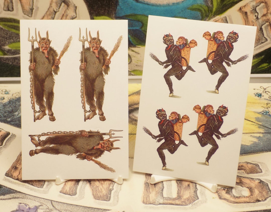 24 Krampus Stickers - Etsy