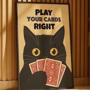 Play Your Cards Right Poster - Etsy