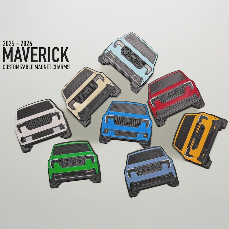 2025+ Ford Maverick Magnet Charms (customizable) 3D Printed - Etsy