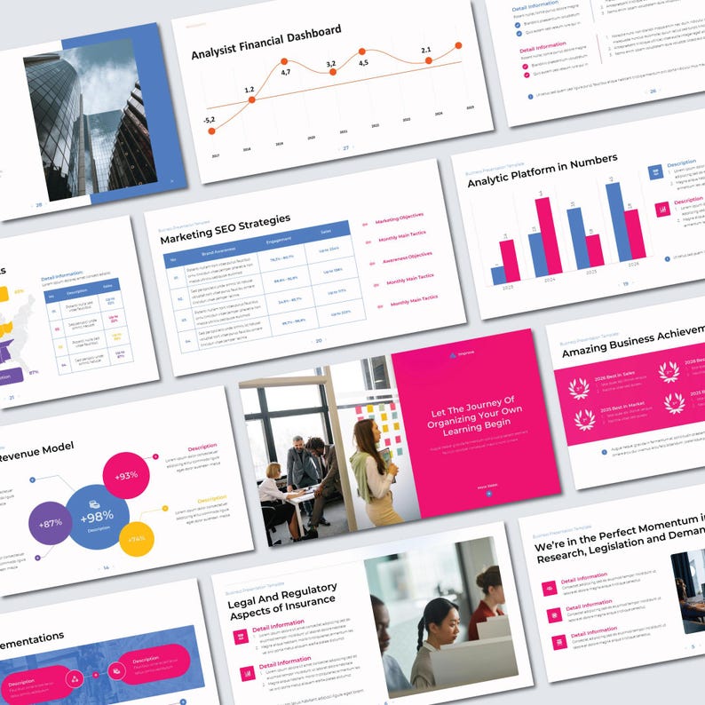 50+ Slide Company Profile Powerpoint Template - Creative Business ...