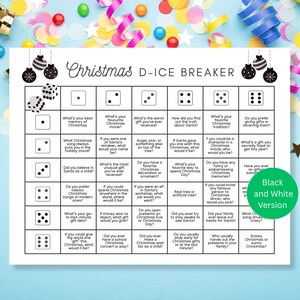 Christmas Dice Game, Christmas Ice Breaker Games, Last Minute Game ...