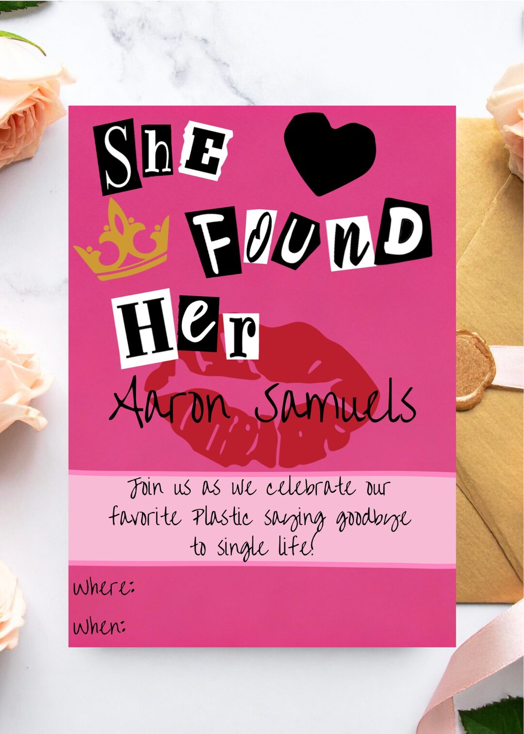 Mean Girls Bachelorette Invitation: Party Invite With Quotes - Etsy