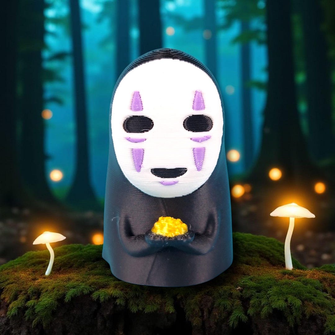 Spirited Away Kaonashi No Face 3D Printed Figure Keychain Desk Buddy ...