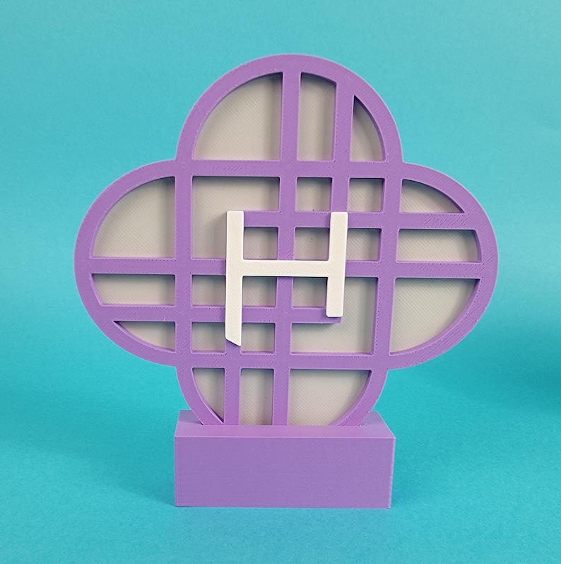 Kpop Demon Hunters Huntrix Logo Desk Standee | Room Decor | Shelf ...