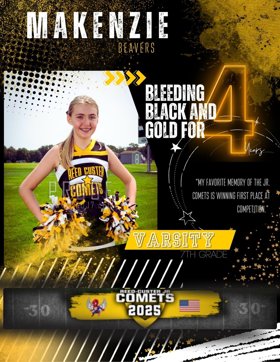 Custom Athlete Printable Cards - Etsy