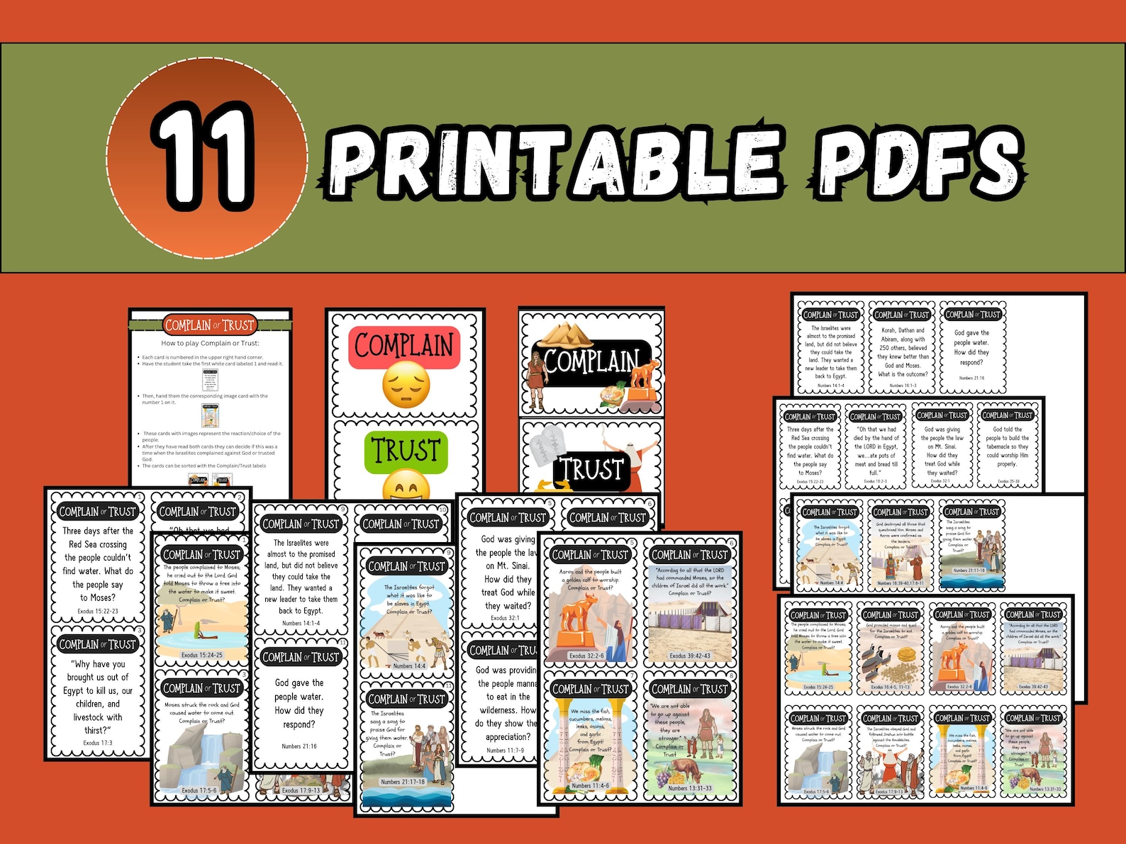 Israelites Wandering in the Wilderness Bible Game: Leviticus & Numbers ...