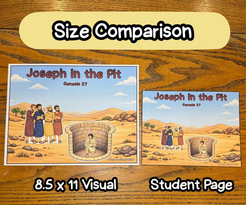 Joseph's Sold by His Brothers - Bible Story Visuals, Worksheets, and ...