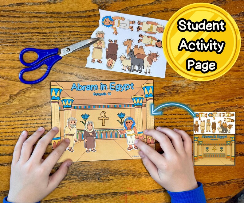 Abram in Egypt: Bible Story Visuals, Worksheets, and Crafts for Genesis ...