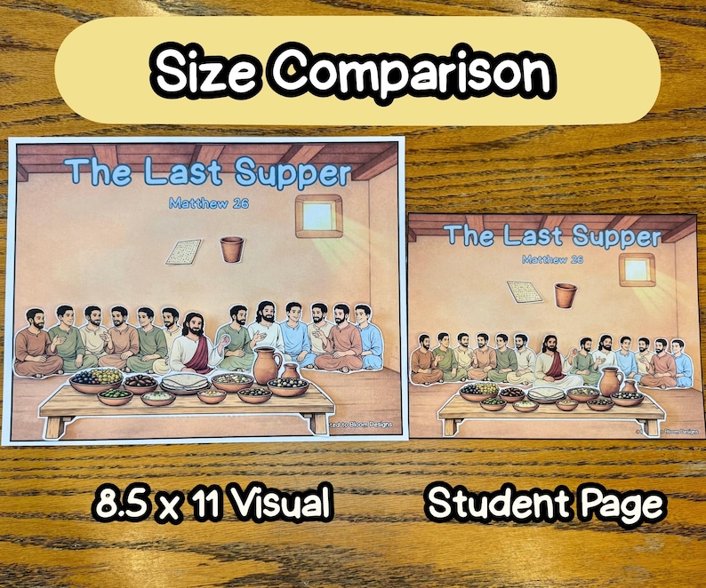Jesus and the Last Supper - Bible Story Visuals, Worksheets, and Crafts ...