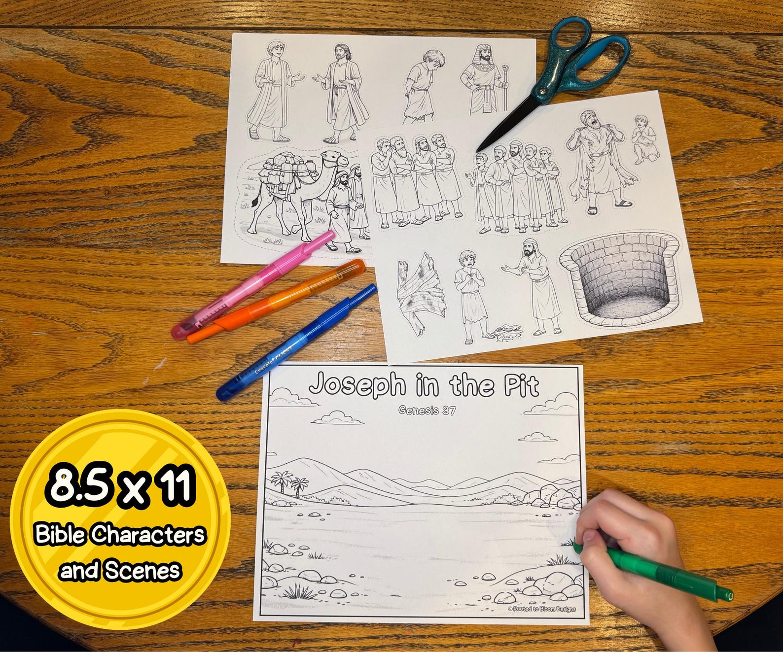 Joseph's Sold by His Brothers - Bible Story Visuals, Worksheets, and ...