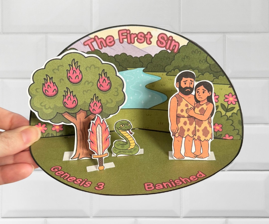 The First Sin-printable 3D Craft - Genesis 3-adam and Eve Banished From ...
