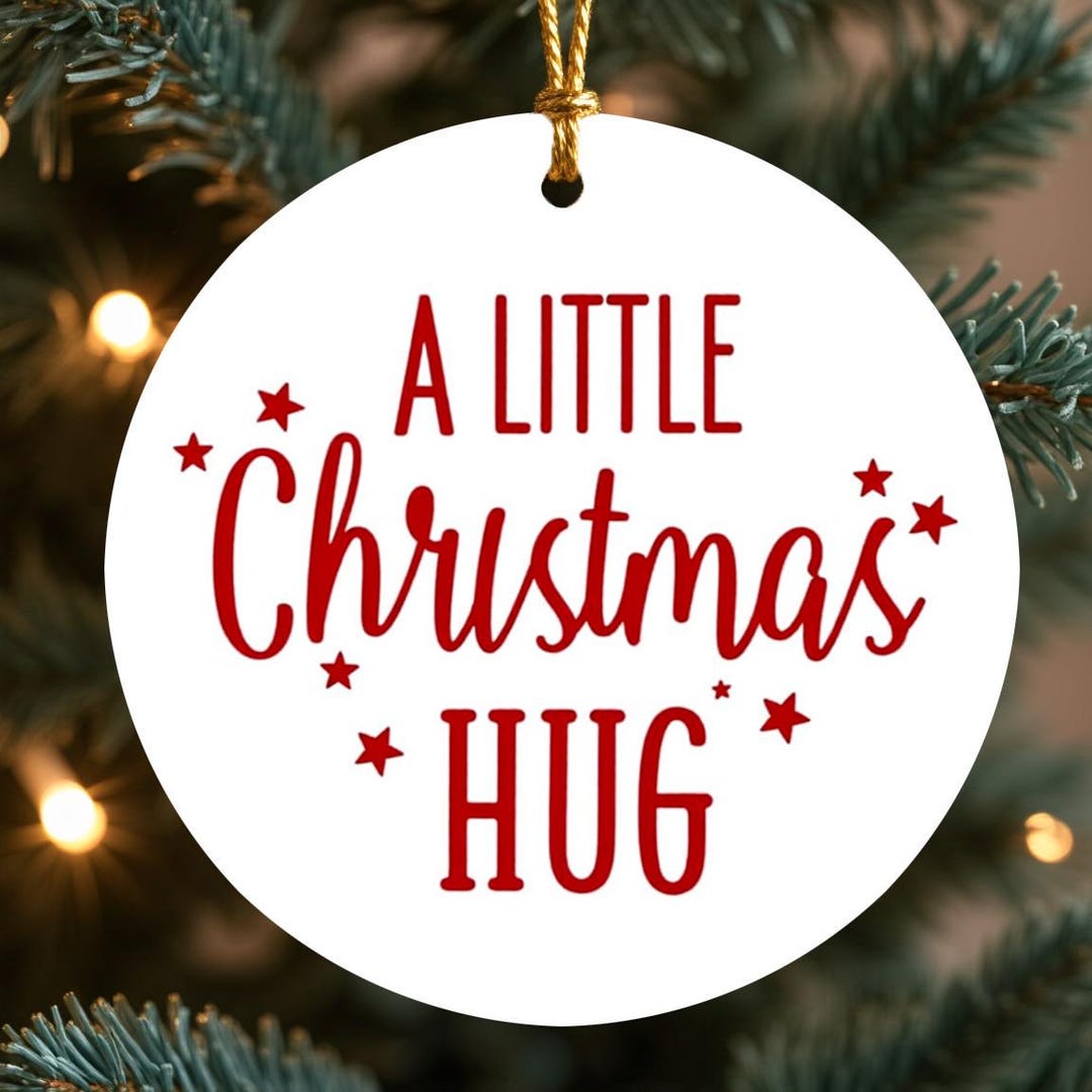 Christmas Hug Ornament Bulk Gifts for Coworkers, Ceramic Employee ...