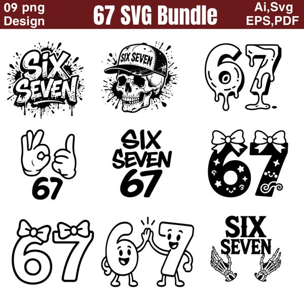 67 Character Svg - Etsy UK