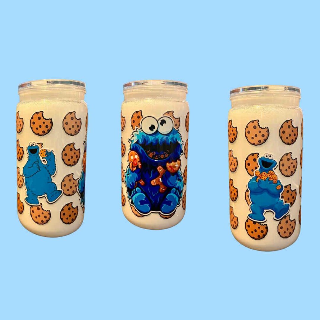 Blue Monster 2 Cookie Milk Iced Drink Tumbler - Etsy