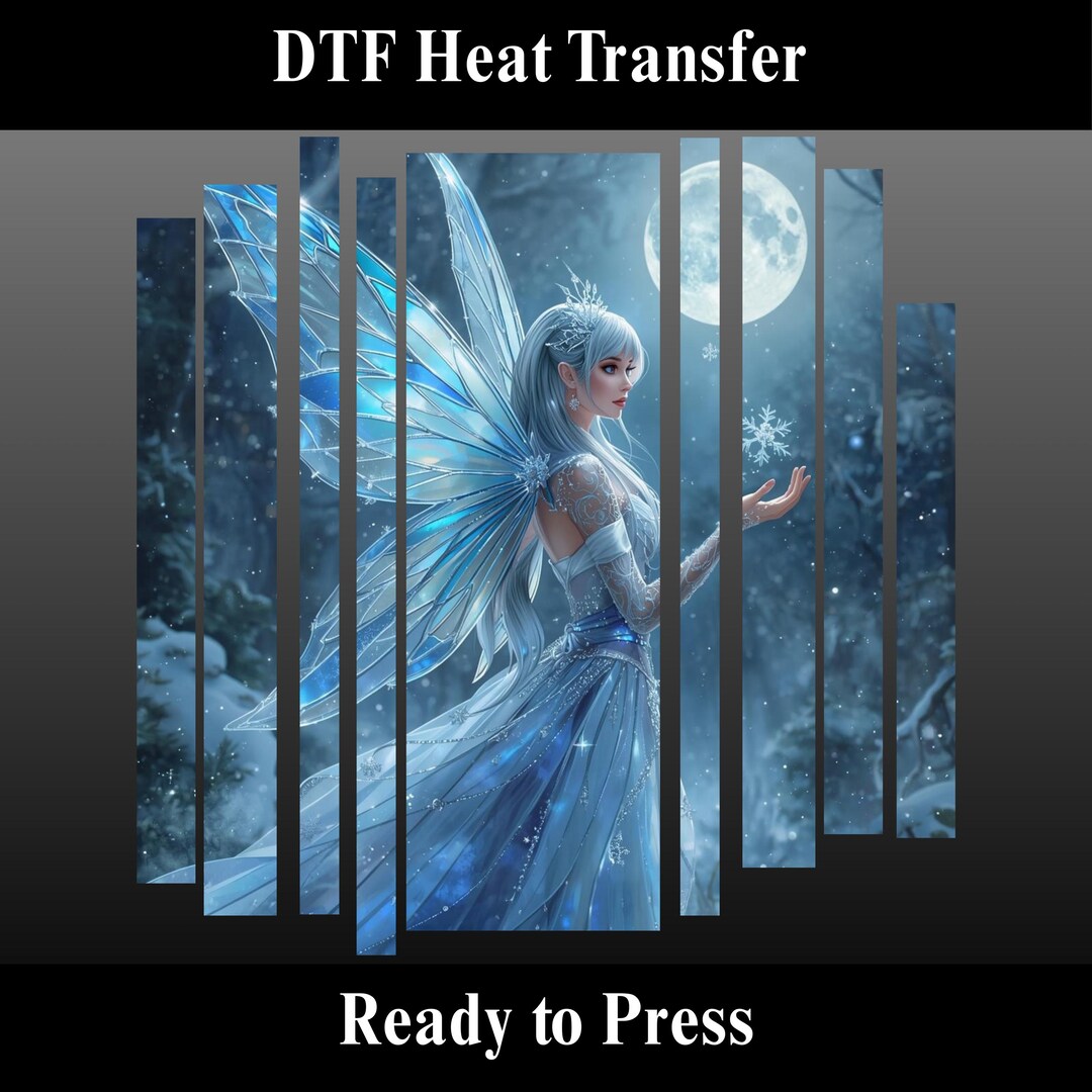 Ice Fairy Princess DTF Transfer – Whimsical Shirt Print - Magical ...