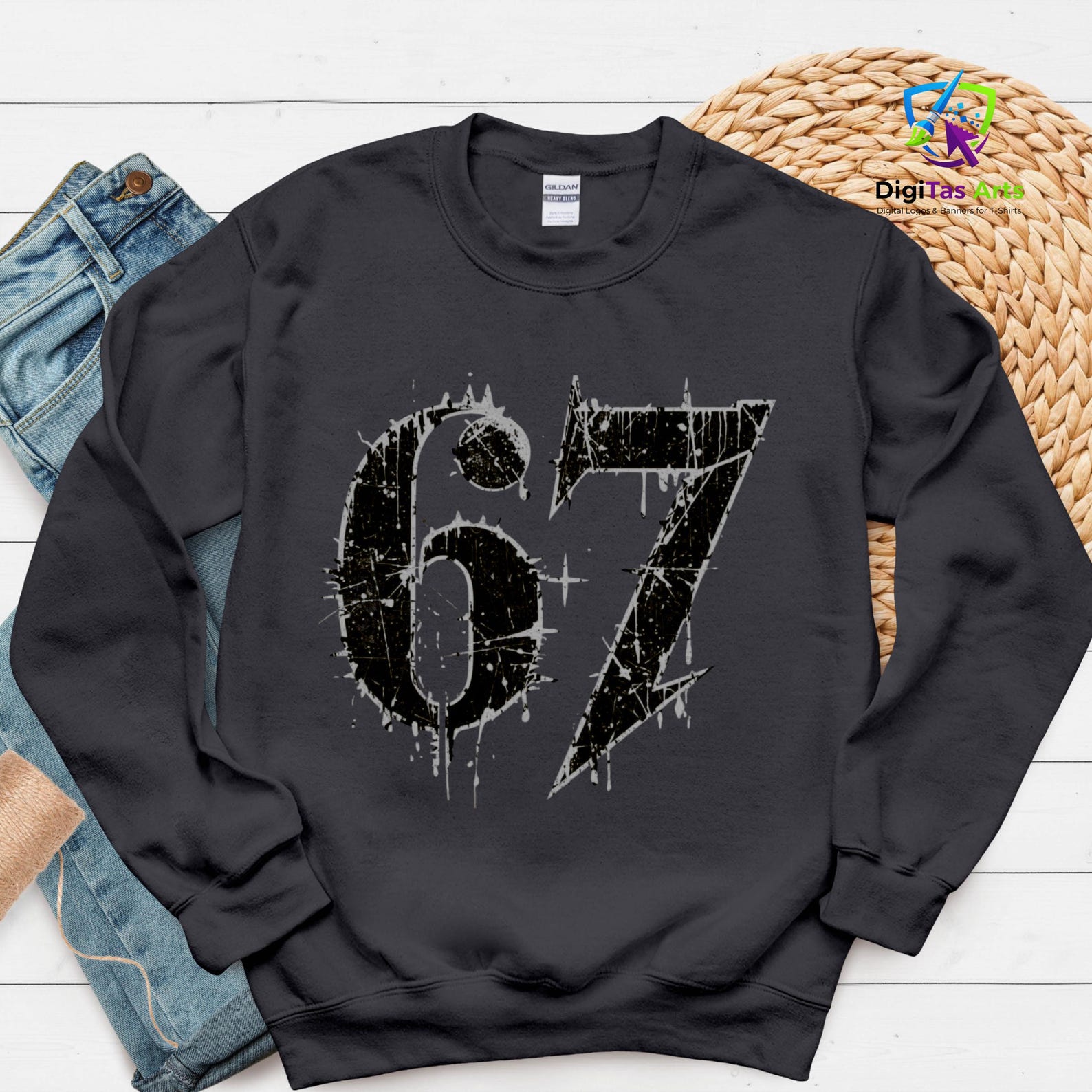 Custom 67 Heavy Metal Band Logo DTF Transfer - Etsy