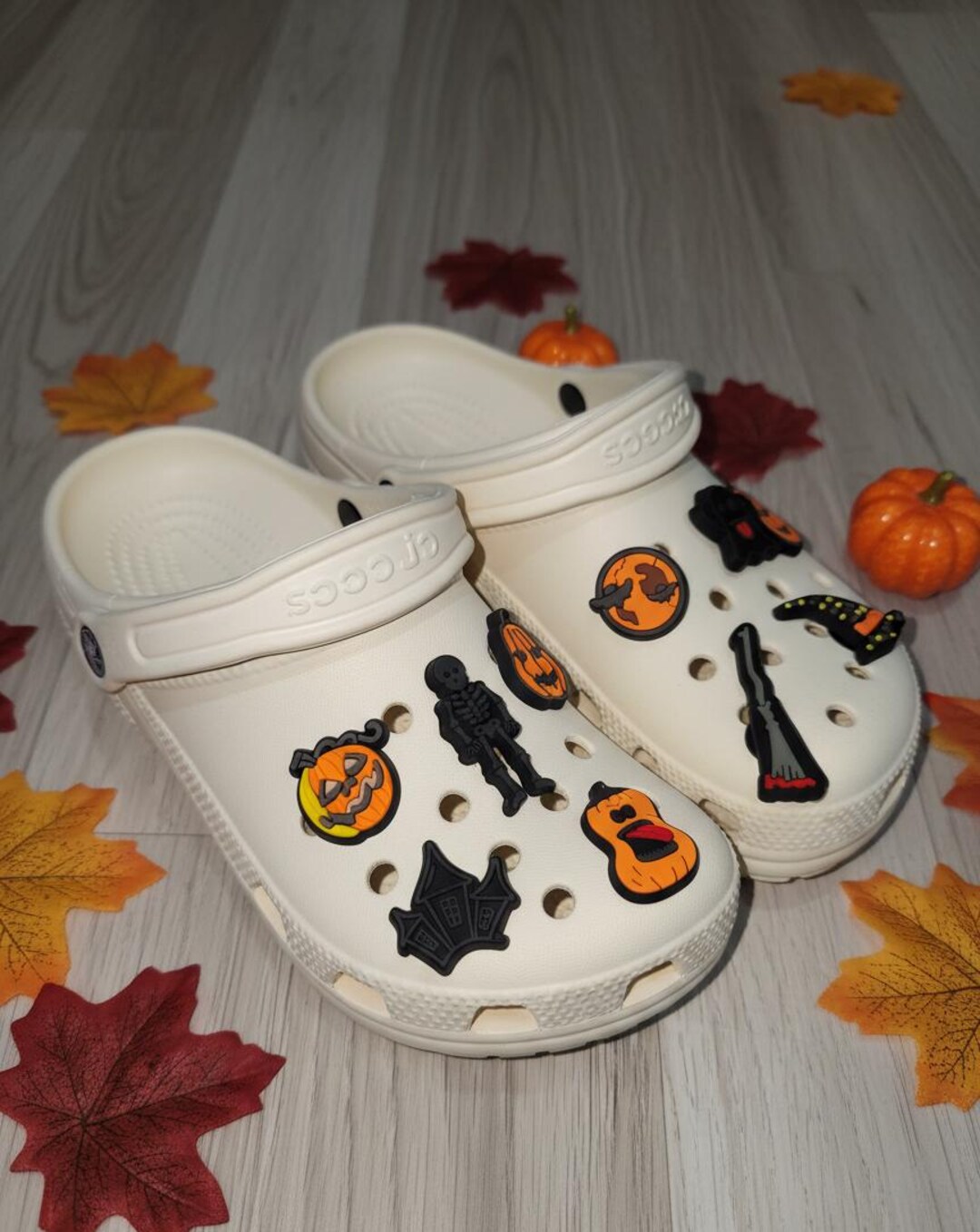 Glow in the Dark Halloween Clog Charms Set of 12 | Spooky Shoe ...