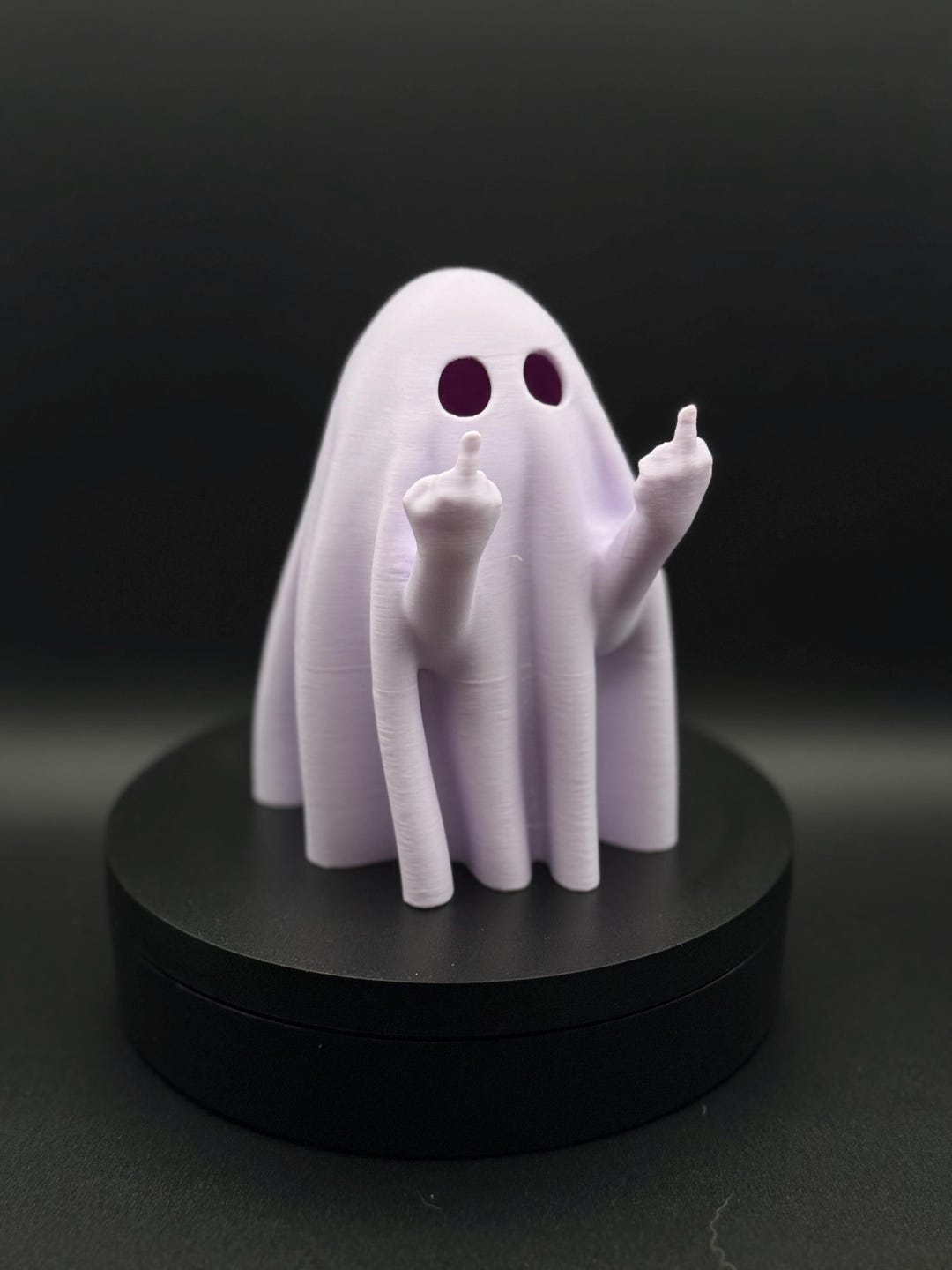 3D Printed Middle Finger Ghost: Funny Goth Desk Decor - Etsy