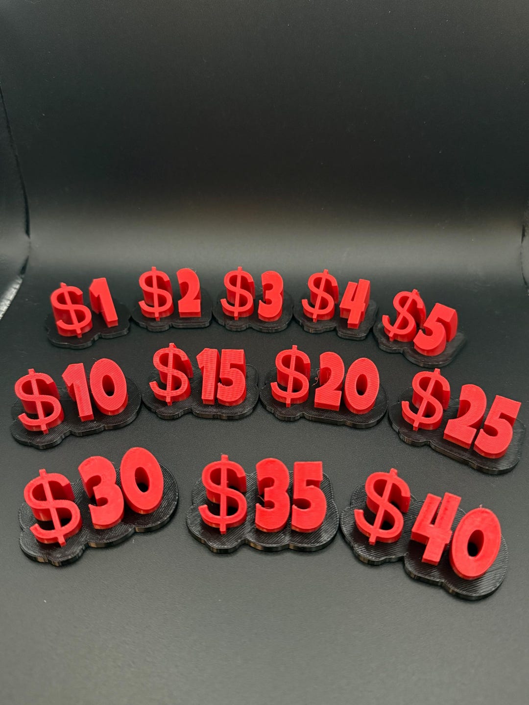 3D Printed Vendor Price Sign: Reusable Market Display Tag - Etsy