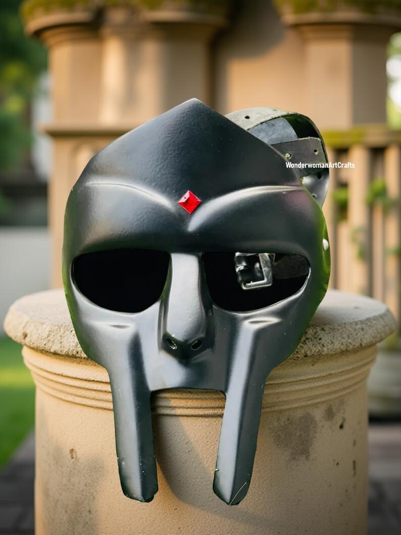 Limited Edition MF DOOM Gladiator Mask Hand-forged Medieval Steel Face Armor Madvillain Inspired ...