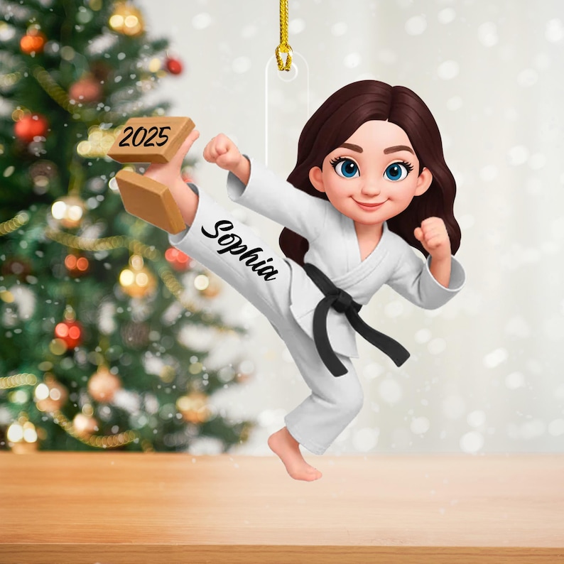 Personalized Ornament, Martial Arts Karate Taekwondo Jiu Jitsu ...