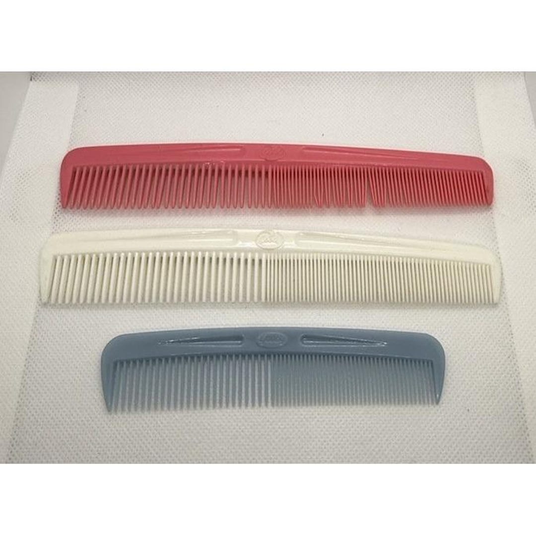 Vintage Goody Unbreakable Hair Comb Set Lot of 3 Plastic Styling Tools ...