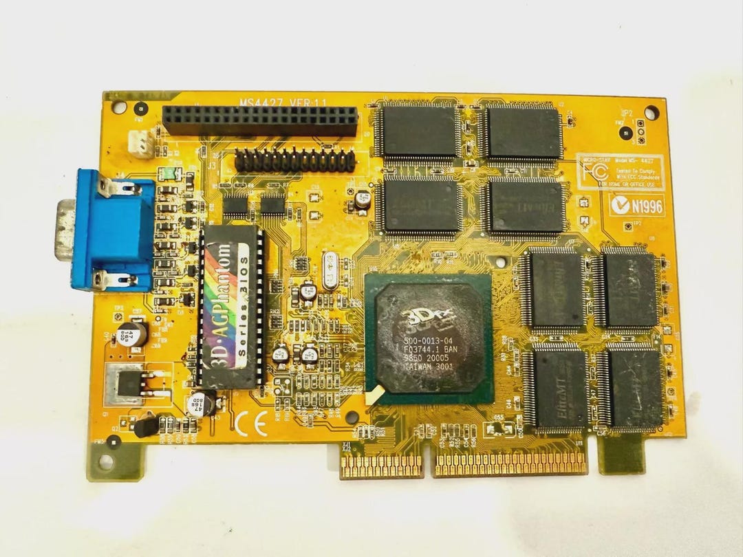 Micro-star MS-4427 N1996 Video Card – Vintage PCI/AGP Graphics Adapter ...