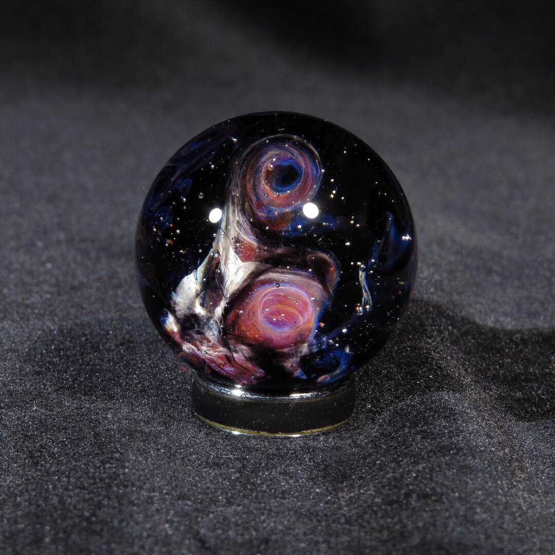 Double Black Hole Space Glass Marble - Etsy