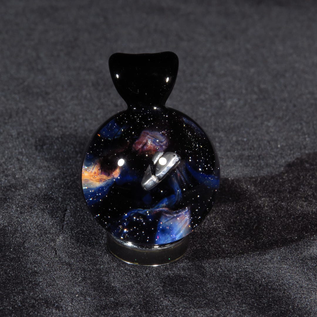 Silicon Ship With Nebula Space Glass Pendant #1 Stellar Prism - Etsy
