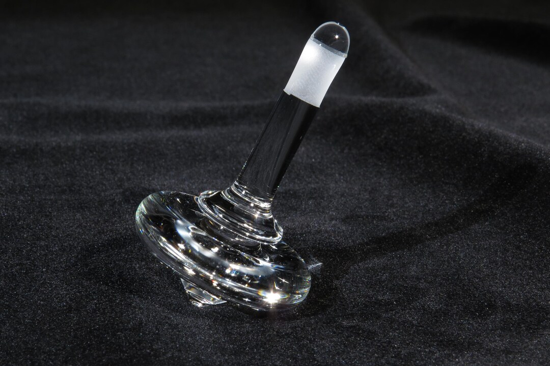 Clear Spinner Toroid #2 Borosilicate Glass Spinning Top - Etsy