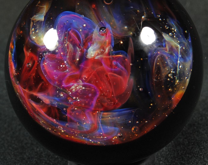 Red Velvet Nebula Glass Marble - Etsy