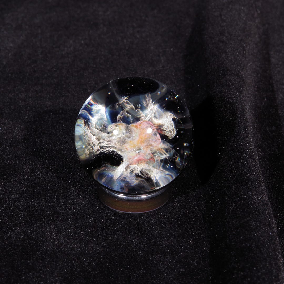 White Galactic Nebula Space Glass Marbles - Etsy