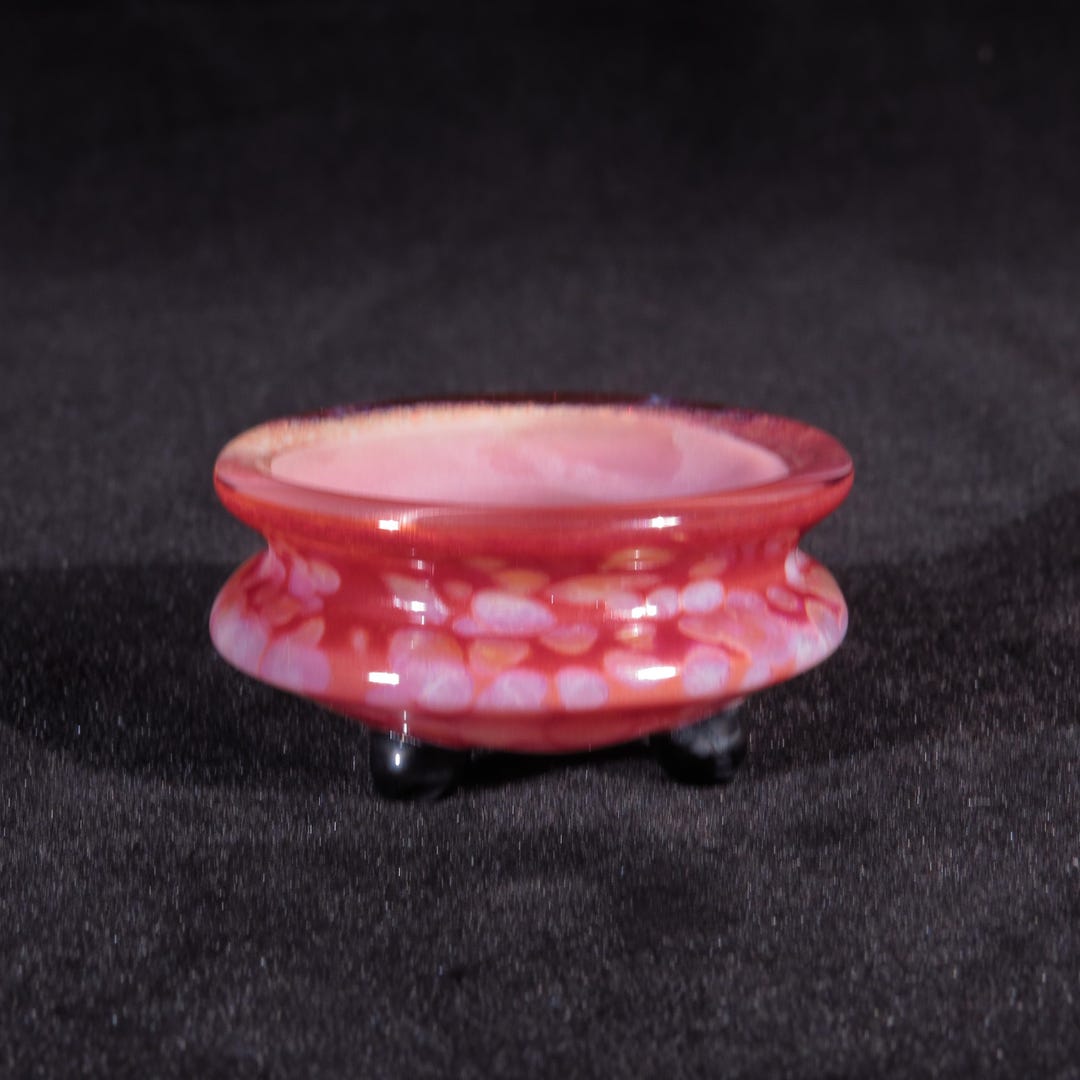 Glass Mame Bonsai Pot -- Fire - Etsy