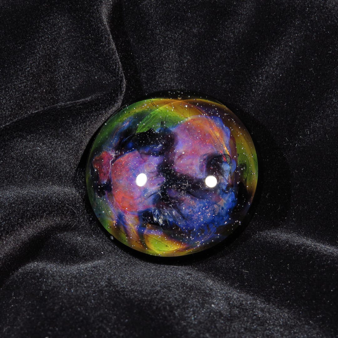 Pocket Marble Double Bubble Nebula Space Glass Pocket Marble EDC - Etsy