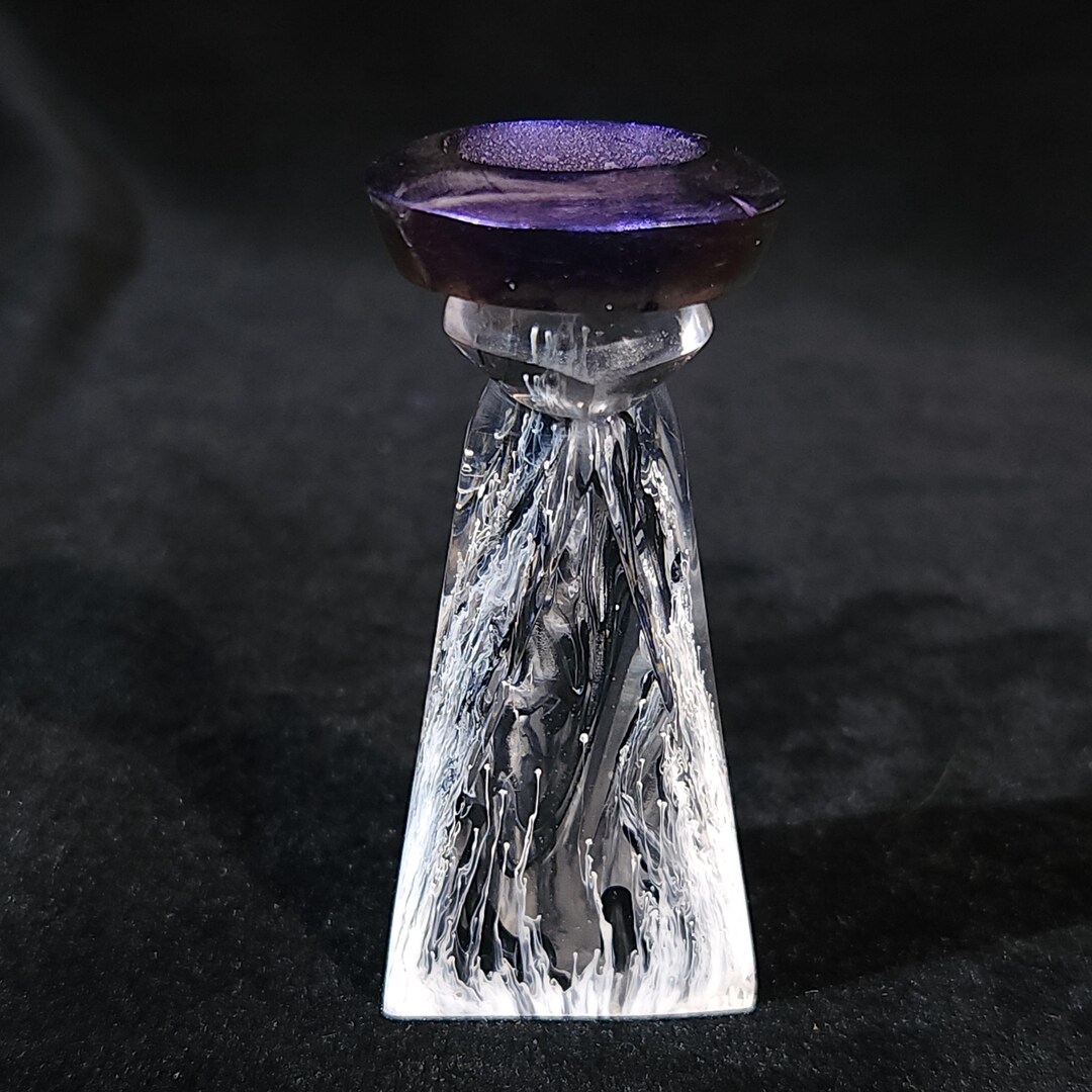 Triangular Prism Resin Marble Stand - Etsy
