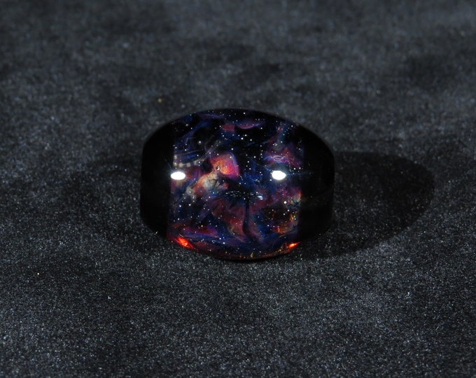 Nebula Container Space Glass Bead Artisan Lampworked Focal Glass Bead ...